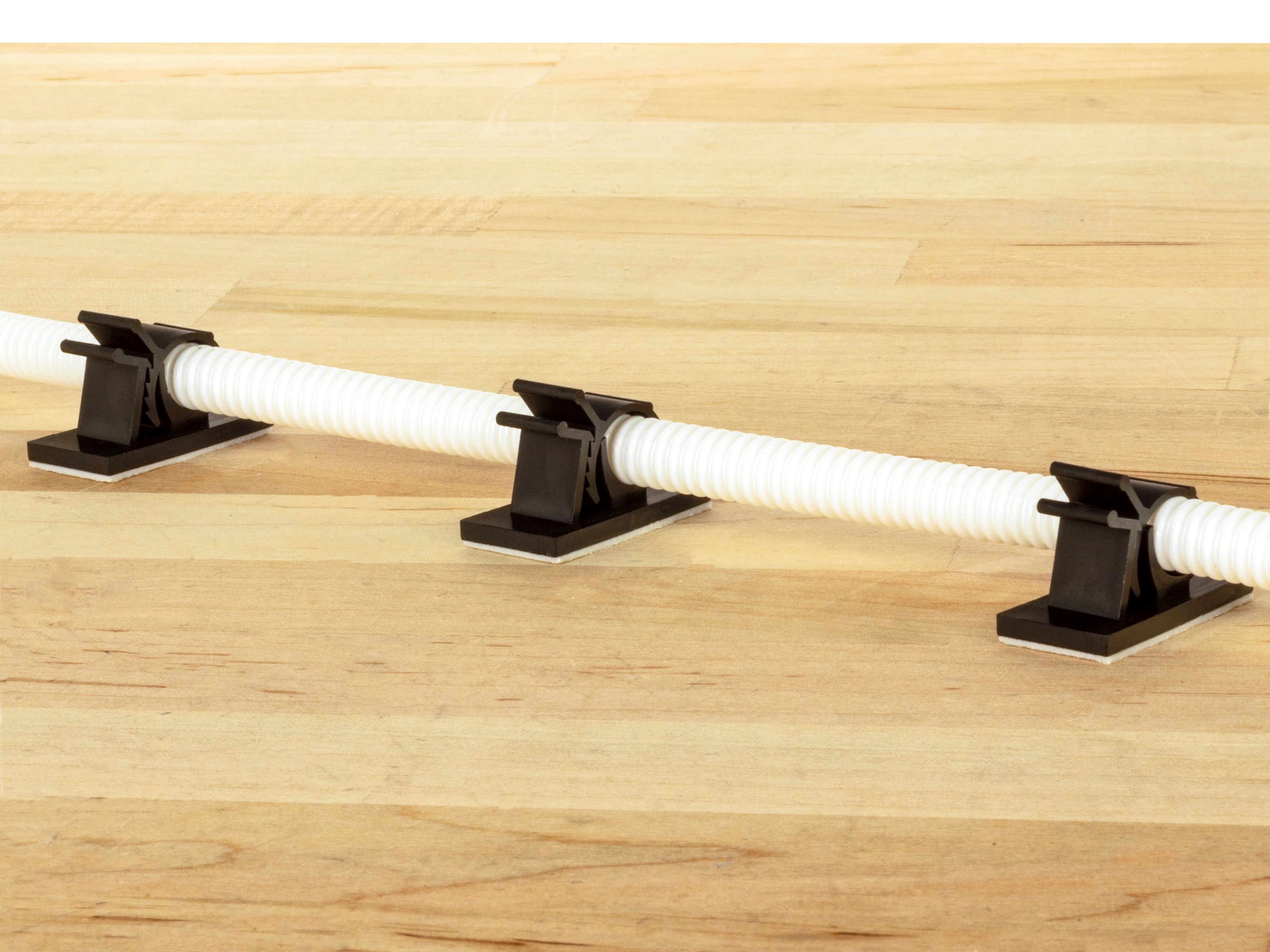 Adjustable Cable Clamp Black 8mm - 10 Pack - Secure Cable Ties