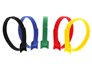 12 Inch Multi-colored Reuseable Tie Wrap - 10 Pack - Secure Cable Ties